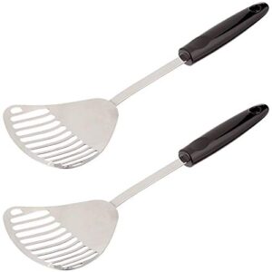 chef craft stainless steel slotted skimmer | 13-inches long | 2-pack