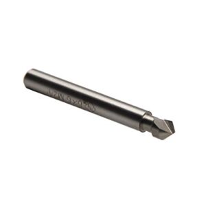 wkstool 6mm blade diameter,90 degree,industry chamfering chamfer metal countersink end mill cutter drill bit,high speed steel,deburring tool set (Ø6mm×6mmshank×50mmoal, 1flute)