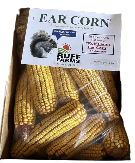 Ruff Farms Squirrel Corn - Approx. 12 lbs., 24 Ears