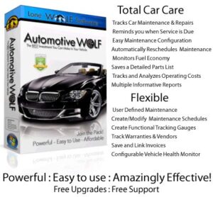 automotive wolf pro car maintenance & management software