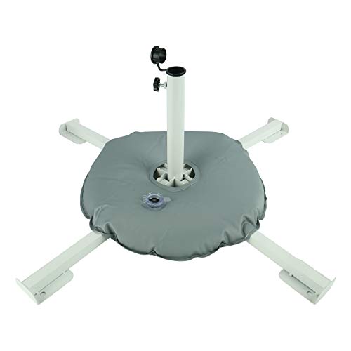 YaeTek Portable Foldable Beach Stand - Patio Umbrella Stand - Beach Umbrella Stand - Outdoor Sunshade Anchor - Adjustable Patio Umbrella Base Holder (Umbrella Base + Water Bag)