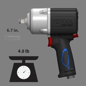 TZTOOL Diesel 1/2" Super air impact wrench [ Mechanic ]