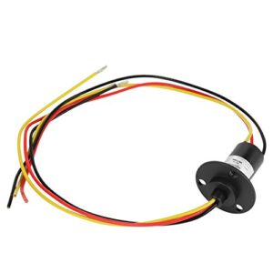 3 wires electrical slip ring collector, 250rpm 15a mini slip ring 3 wires 0-600v electrical slip ring for wind turbine power generator