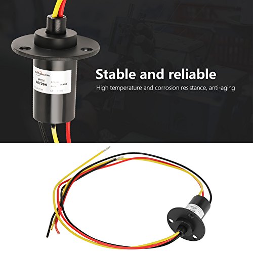 3 Wires Electrical Slip Ring Collector, 250RPM 15A Mini Slip Ring 3 Wires 0-600V Electrical Slip Ring for Wind Turbine Power Generator