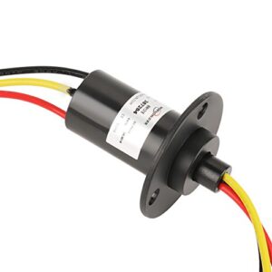 3 Wires Electrical Slip Ring Collector, 250RPM 15A Mini Slip Ring 3 Wires 0-600V Electrical Slip Ring for Wind Turbine Power Generator