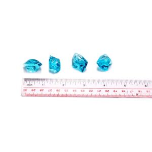 Skyflame 10-Pound Polygon Fire Glass for Fire Pit Fireplace Landscaping,1/2-inch, Aqua Blue