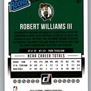 2018-19 Donruss #167 Robert Williams III Rated Rookie RC Rookie Boston Celtics NBA Basketball Trading Card