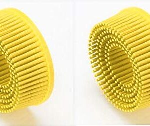 3M 7525 Scotch-Brite Roloc Bristle Disc Yellow 2" Pack of 2