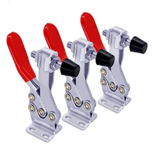 3PCS 225D 500lbs Holding Capacity Horizontal Toggle Clamp Quick-Release Horizontal Clamp,Crosscut Sled clamps for Woodworking,Hold Down Clamp for Welding & Drill Press Cam Clamp for Mechanic