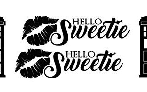 Hello Sweetie Vinyl Decal Sticker for Kitchen Mixers