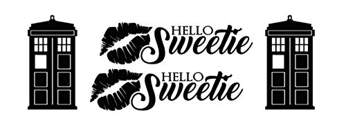 Hello Sweetie Vinyl Decal Sticker for Kitchen Mixers