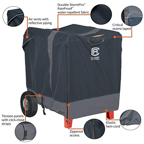 Classic Accessories StormPro Waterproof 36 Inch 7,000 Watt Heavy-Duty Generator Cover