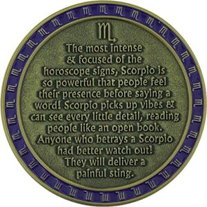 Zodiac Scorpio Challenge Coin