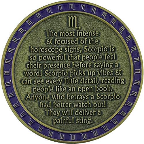 Zodiac Scorpio Challenge Coin