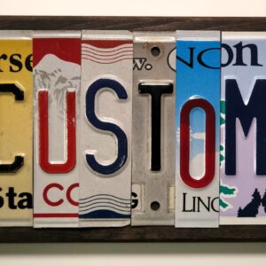 Jersey Plate Art - Custom made license plate signs