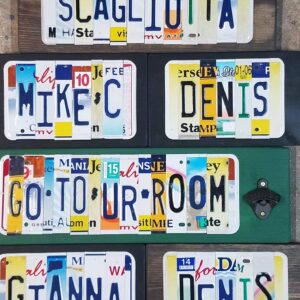 Jersey Plate Art - Custom made license plate signs