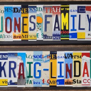 Jersey Plate Art - Custom made license plate signs