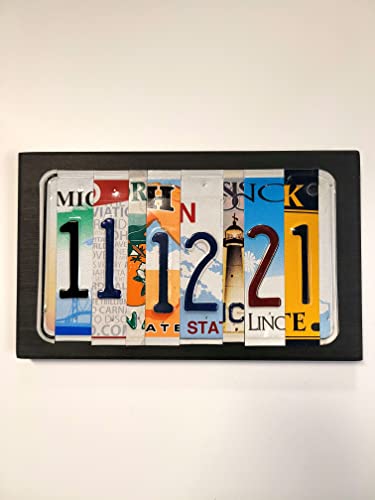 Jersey Plate Art - 10 year anniversary gift, unique birthday gift, license plate sign