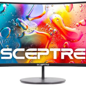 Sceptre Curved 24-inch Gaming Monitor 1080p R1500 98% sRGB HDMI x2 VGA Build-in Speakers, VESA Wall Mount Machine Black (C248W-1920RN Series)