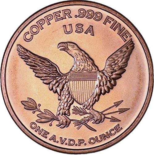 Jig Pro Shop African Wildlife Series 1 oz .999 Pure Copper Round/Challenge Coin (Rhinoceros)