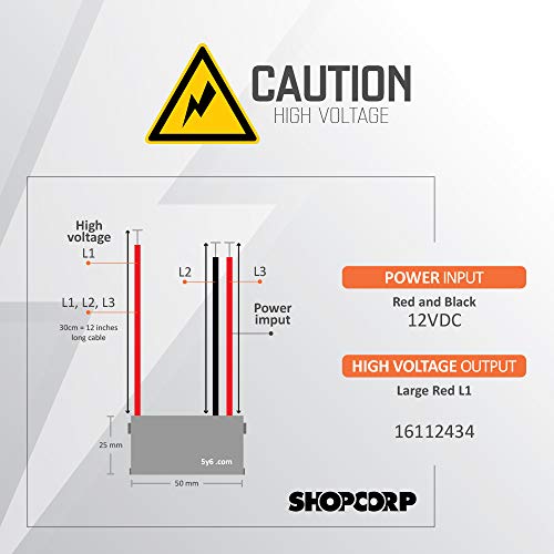 Electrodepot 12vDC - Negative Ion Generator for DIY Static Grass Applicator