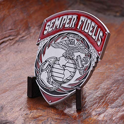 USMC Teufel Hunden Challenge Coin - US Marine Corps Military Coins - Designed by Marine Corps Veterans - Officially Licensed