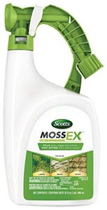 scotts mossex 3-in-1 ready-spray, moss killer for lawns, hard surfaces, and more, 32 fl. oz.