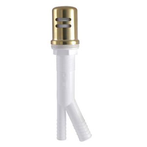 kingston brass k811sb trimscape air gap for dish washer, brushed brass