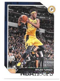 myles turner 2018-19 nba hoops indiana pacers card #182