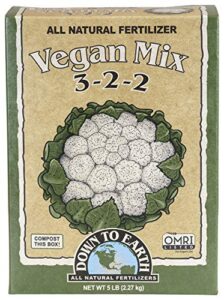 down to earth organic vegan fertilizer mix 3-2-2, 5 lb