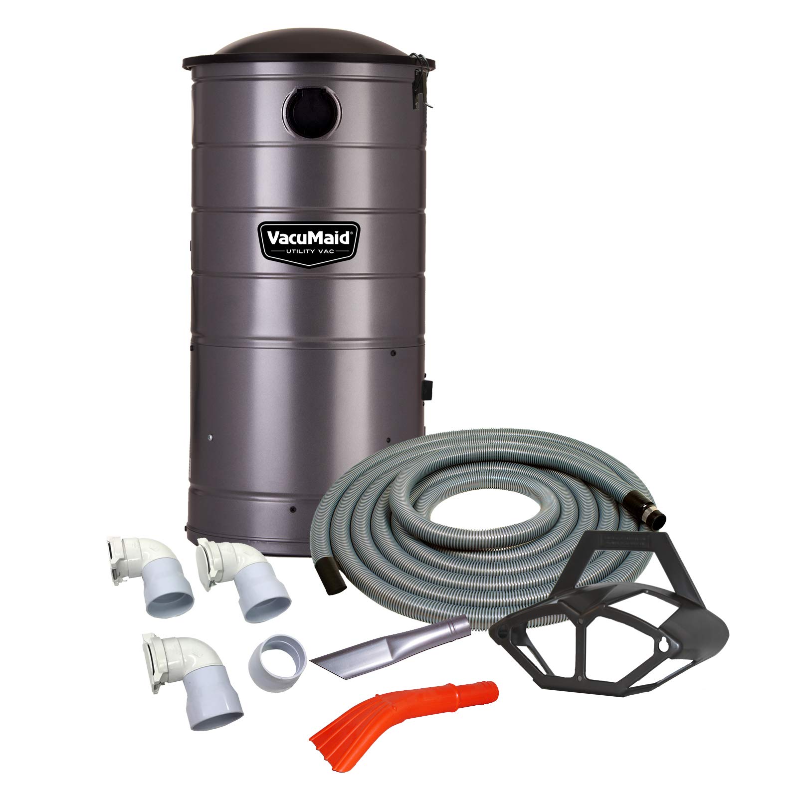 VacuMaid UV150CKP3 Extended Life Wall Mounted Commercial Vacuum with 50 ft. Car Care Kit (Unit and Kit Plus 3 Inlets)