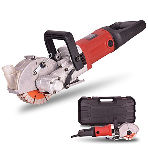 JIAN YA NA Wall Groove Cutting Machine 220V 40MM Electric Wall Chaser Groove Cutting Machine Concrete Cutter Notcher Groover Slotting Machine Large 4KW (Slotting Machine)