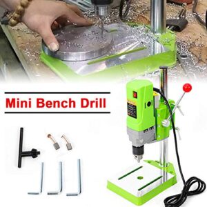 Mini Electric Bench Drill Press Stand Mini Portable Press Workbench Wood Drilling Machine Iron Wood for DIY 710W