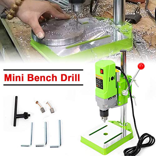 Mini Electric Bench Drill Press Stand Mini Portable Press Workbench Wood Drilling Machine Iron Wood for DIY 710W