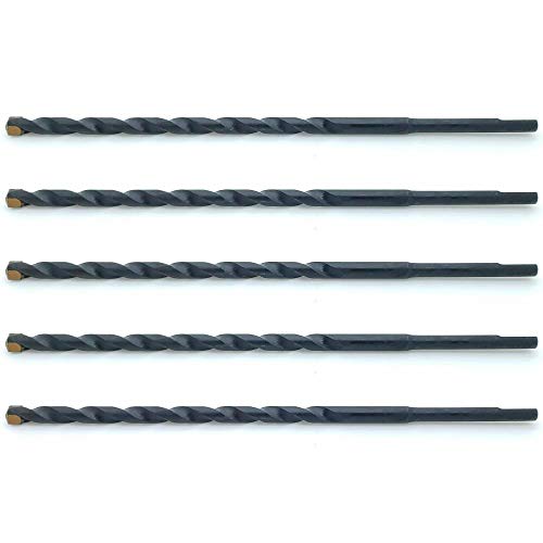 SNUG Fasteners Five (5) 5/32" x 5-1/2" Carbide Tip Masonry Drill Bits for Concrete, Brick, or Block (SNG534), 5 Count