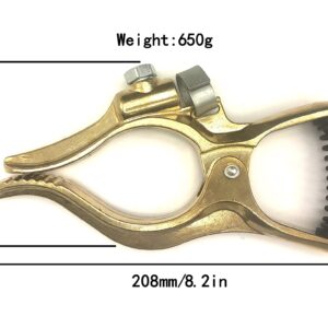 KINGQ 300-Amp T-Style Welding Ground Clamp Brass