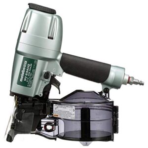 metabo hpt coil siding nailer, 1-1/2 inch to 2-1/2 inch siding nails, side load, tilt bottom magazine (nv65ah2)