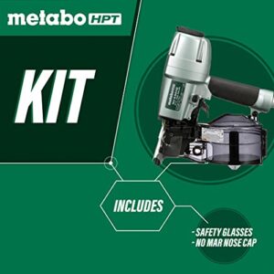 Metabo HPT Coil Siding Nailer, 1-1/2 inch to 2-1/2 inch Siding Nails, Side load, Tilt Bottom Magazine (NV65AH2)