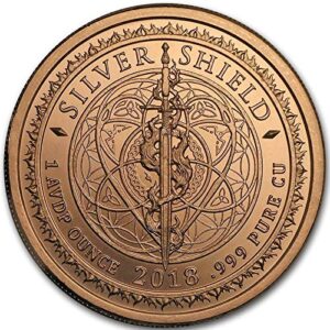 Jig Pro Shop Cardinal Virtue Series 1 oz .999 Pure Copper Round/Challenge Coin (Justice (2018))