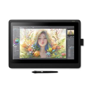 wacom cintiq 16 drawing tablet with full hd 15.4-inch display screen, 8192 pressure sensitive pro pen 2 tilt recognition, compatible with mac os windows and all pens, black