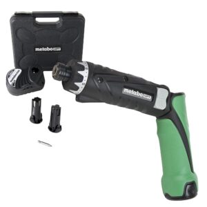 metabo hpt 3.6v cordless screwdriver kit | 2 lithium-ion batteries | led light | 21 clutch settings | lifetime tool warranty | db3dl2