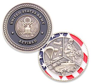 army retired challenge coin - united states army challenge coin - amazing us army retired military coin - designed by military veterans!