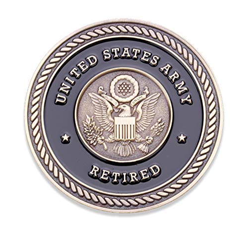 Army Retired Challenge Coin - United States Army Challenge Coin - Amazing US Army Retired Military Coin - Designed by Military Veterans!