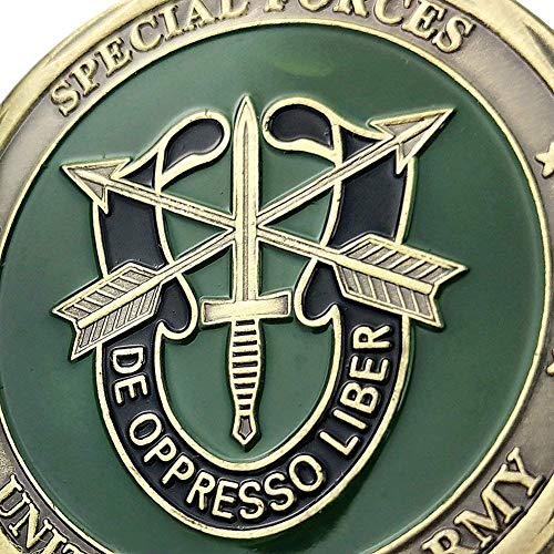 United States Army Special Forces Challenge Coin Faithful and True Green Beret Challenge Coin