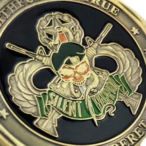 United States Army Special Forces Challenge Coin Faithful and True Green Beret Challenge Coin