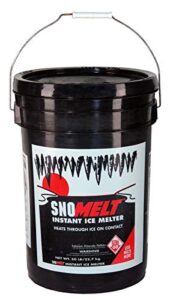 snomelt s5042s 50 lbs calcium chloride pellet pail