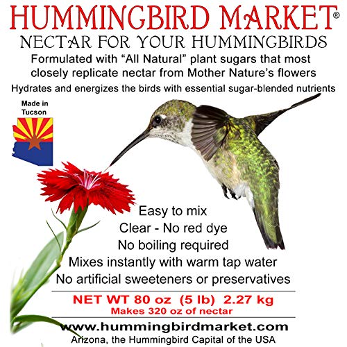 Hummingbird Market Hummingbird Nectar - Clear Powder w/ 3 Hydrating & Energizing Sugars, 5 Lb