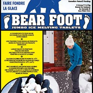 BearFoot Sodium and Calcium Chloride Ice Melt 25 lb. Tablet