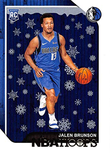 2018-19 NBA Hoops Winter Holiday #243 Jalen Brunson Dallas Mavericks RC Rookie Basketball Card made by Panini