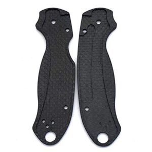 flytanium custom carbon fiber scales for para 3 knife